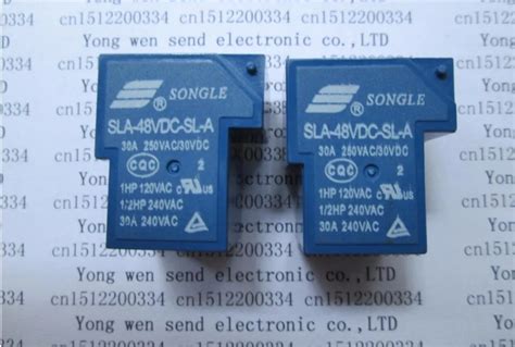 NEW Relay SLA 48VDC SL A SLA 48VDC SLA48VDCSLA 48VDC 48V 30A 250VAC SONGLE DIP4 20PCS LOT In
