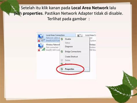 Tutorial Setting Ip Address Windows 7 PPT