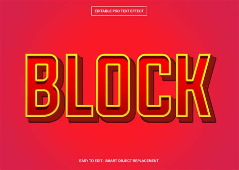 Block Text Effect Graphic By Vutura Creative Fabrica Block Text Effect Graphic By Vutura Creative Fabrica