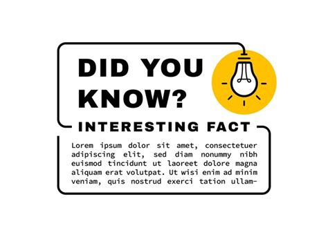 Premium Vector | Did you know geometric message bubble with light bulb ...