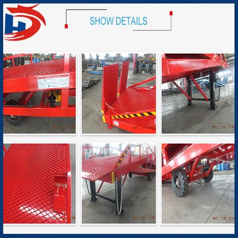Mobile Hydraulic Container Loading And Unloading Rack Warehousing And Logistics Platform Bridge