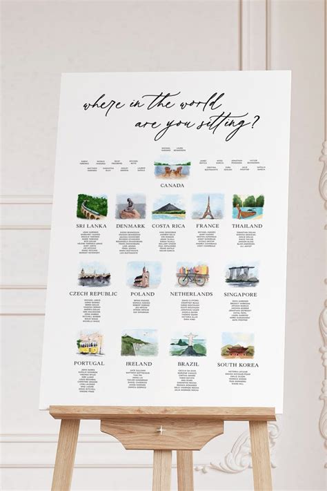 Bespoke Illustrated Table Plan Table Names — Written By Emily Wedding Table Names Seating