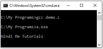 How To Run C Programs In Command Prompt Hindi Me Tutorials
