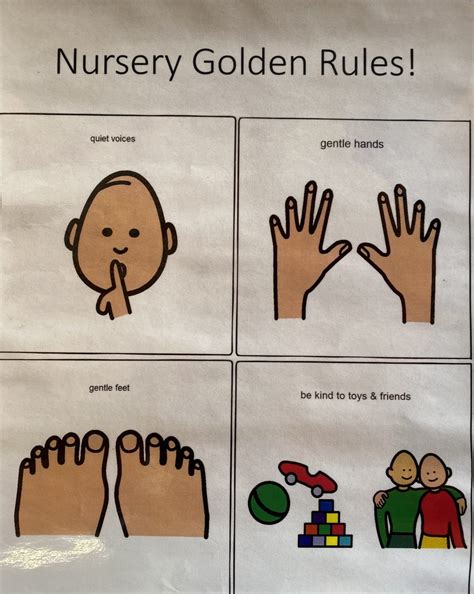 Nursery Golden Rules Tingwall Nursery