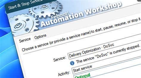 Automate Starting And Stopping Windows Services