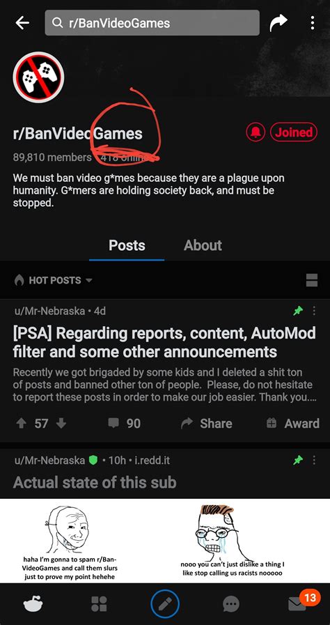 Please Censor This Horrible Word R BanVideoGames