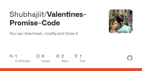 github shubhajiit valentines promise code you can download modify