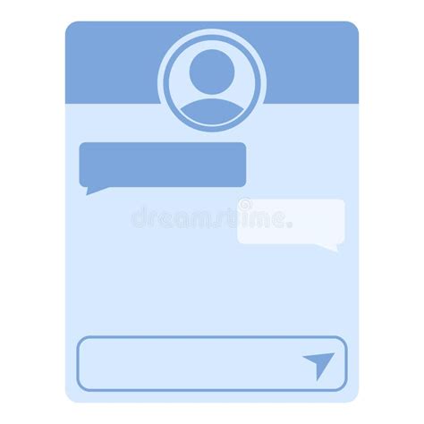 Smartphone Displaying Instant Messaging Application With Chat Bubbles And User Profile Stock