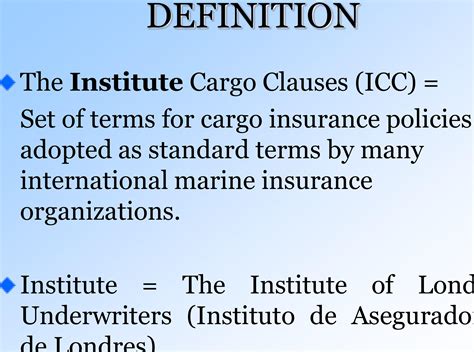 Figure 7 Institute Cargo Clauses