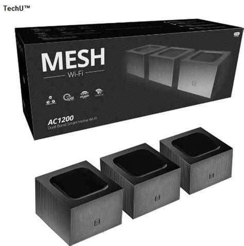 Techu™ Mesh Wifi Router 1000 Mbps Wifi And Netwerk Zwart Bol