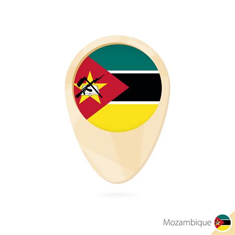 Map Pointer With Flag Of Mozambique Orange Abstract Map Icon 29413501 Vector Art At Vecteezy