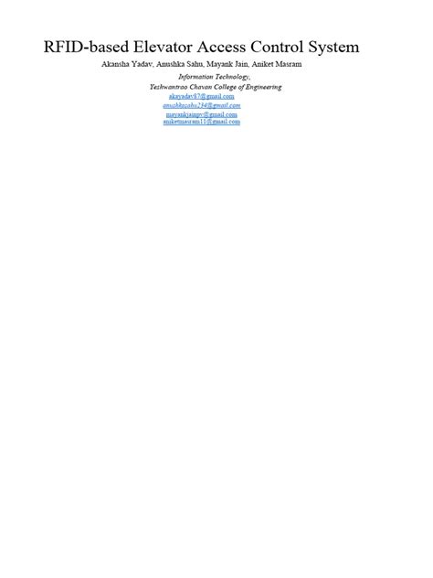 New Group17 Rfid Research Download Free Pdf Radio Frequency Identification System On A Chip