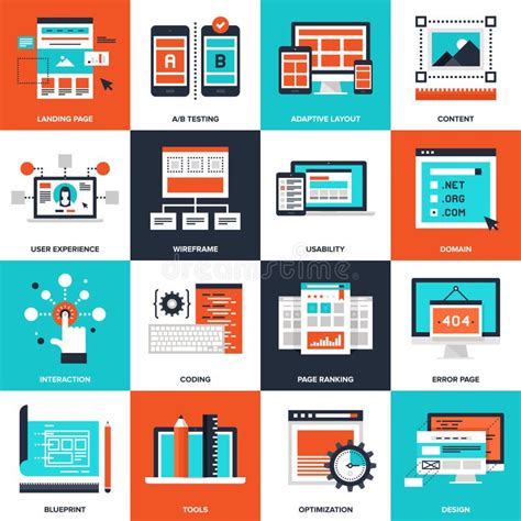 Web Development Icons Stock Illustrations 90770 Web Development