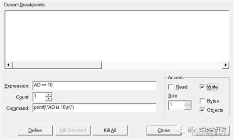 Keil高级调试——条件断点keil条件断点 Csdn博客