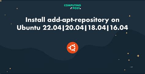 install add apt repository on ubuntu 22 04 20 04 18 04 16 04 by