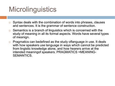 Introduction To Linguistics Lec 1 Pptx