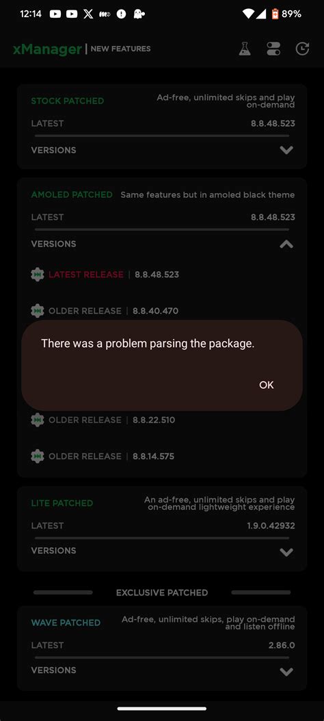 There Was A Problem Parsing The Package · Issue 353 · Team Xmanager