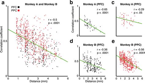 Summary Of The Relationship Between Distance And Correlation Magnitude Download Scientific