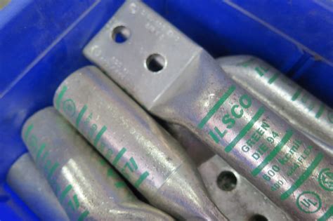 5 Blue Bins Ilsco And Misc Copper Compression Lugs Eaton Neutral Lug Kits Etc