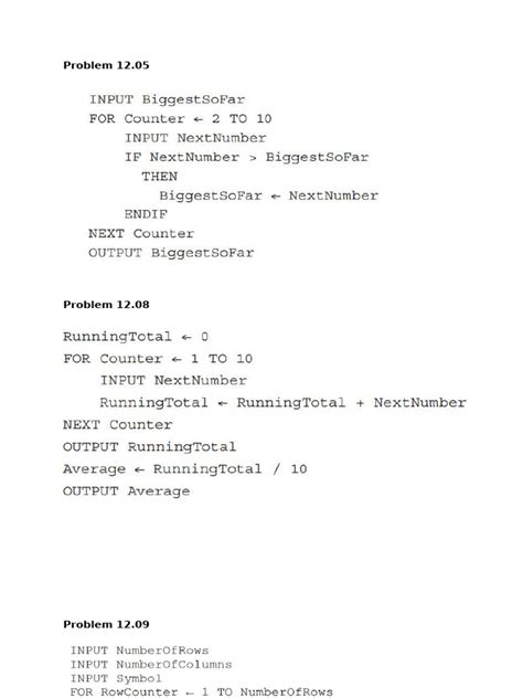 Pseudocode Problem | PDF
