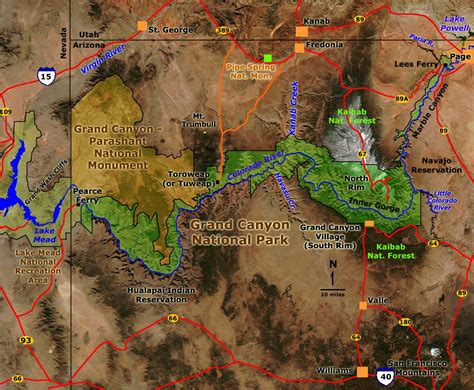 Grand Canyon National Park Map