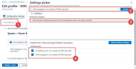 Intune Energy Settings Always ON Scloud