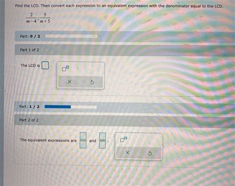 Solved Find The LCD Then Convert Each Expression To An Chegg Com