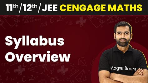 Cengage Maths Syllabus Overview Class 1112jee Mains And Advanced