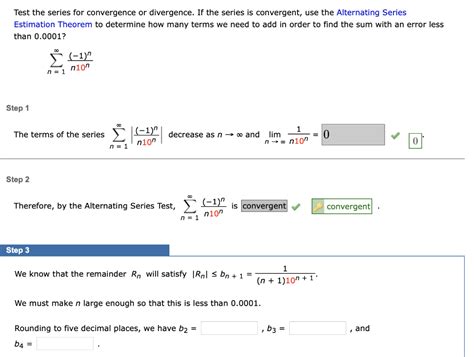 Solved Test The Series For Convergence Or Divergence If The