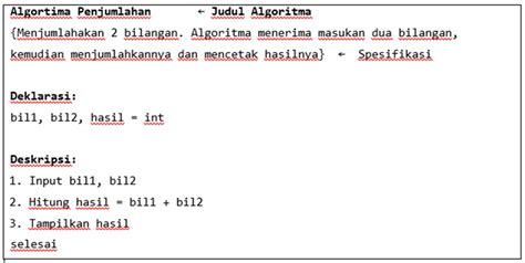 Contoh Penulisan Algoritma 56 Koleksi Gambar