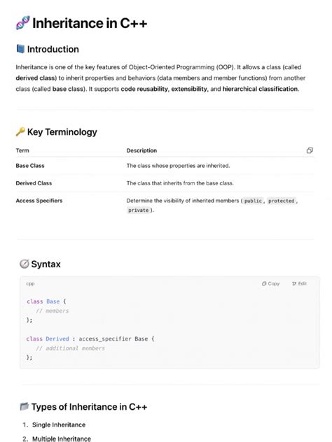 Inheritance Cpp Pdf