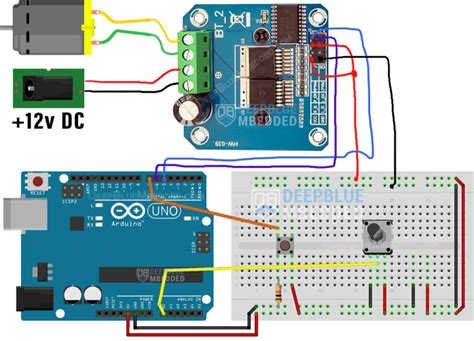 Arduino BTS DC Motor Driver Interfacing With Code Example