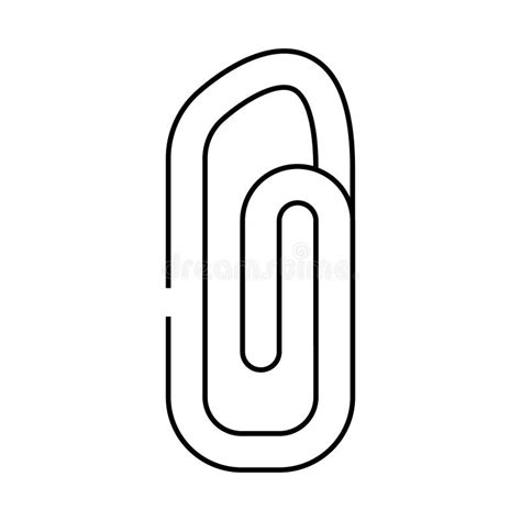 Attach File Line Icon Vector Illustration Stock Illustration Illustration Of Data Electronic