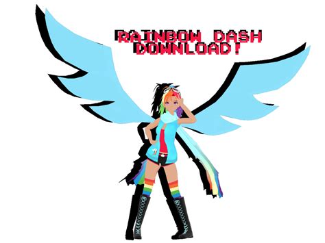 Mmd This Is A Really Broken Rainbow Dash Model Dl By Mmd Rawrz On