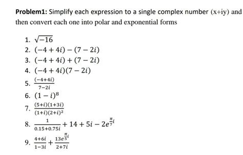 solved problem1 simplify each expression to a single