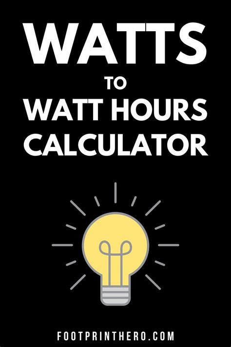 Watts To Watt Hours W To Wh Conversion Calculator Solar Energy Kits On Grid Solar System