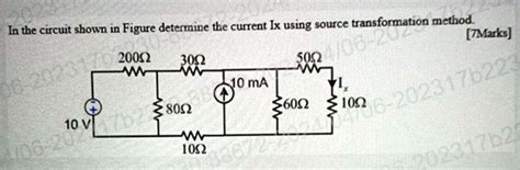 in the circuit shown in figure determine the current ix using source