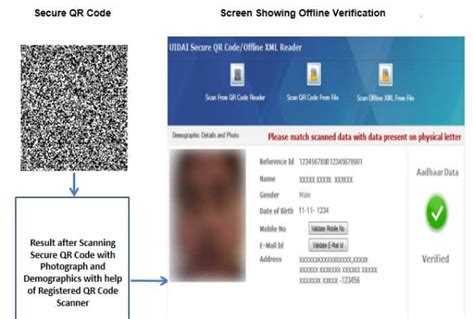 maadhaar app update steps to verify aadhaar number using qr code