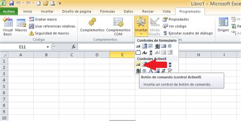 VBA Excel Crear Botones Archivo Excel