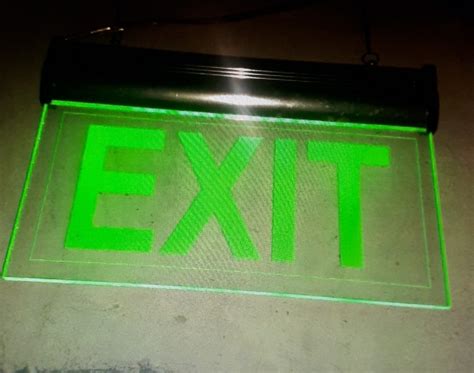 Green Battery Backup LED Exit Signage In New Delhi ID 20158055633