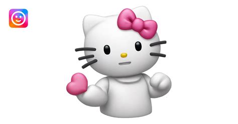 Hello Kitty Blowing A Kiss Emoji Ai Emoji Generator