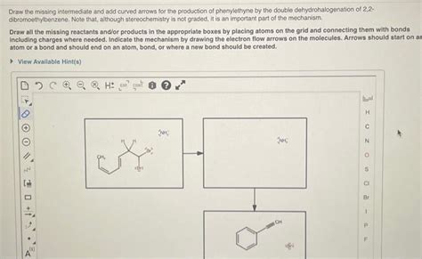 solved draw the missing intermediate and add curved arrows