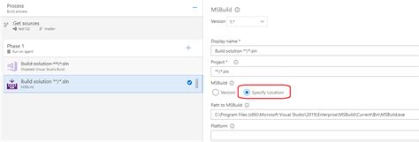 Missing Last Version 2019 Of Visual Studio On TFS Build Configuration