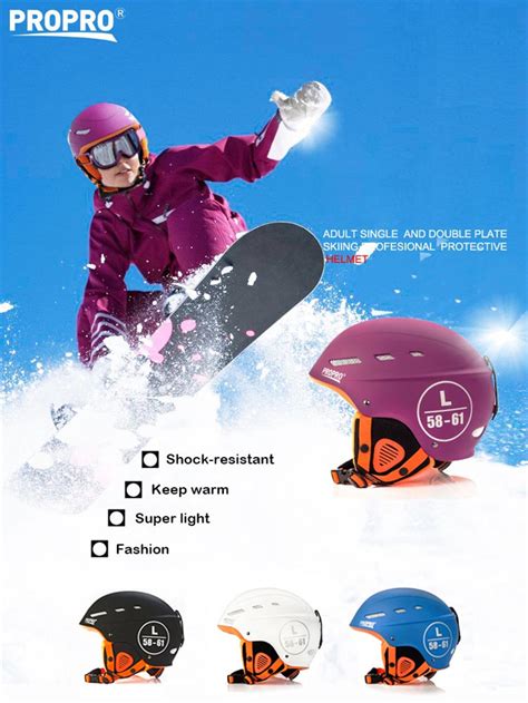 Badu Bg Propro Спортна защитна ски каска Зимна топла поларена подплата Сноуборд ски каска Safty