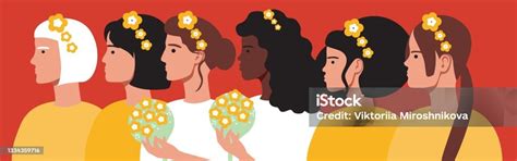 레즈비언 결혼식 성인 레즈비언 Lgbtq 사람들과 다문화 손님과 플랫 벡터 스톡 일러스트 결혼 의식에 대한 스톡 벡터 아트 및 기타 이미지 결혼 의식 결혼식 기혼