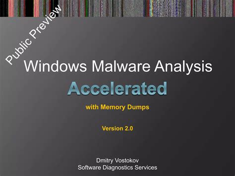 Accelerated Windows Malware Analysis With Memory Dumps Pdf