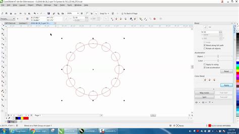 Corel Draw Tips And Tricks Blend Twice Youtube