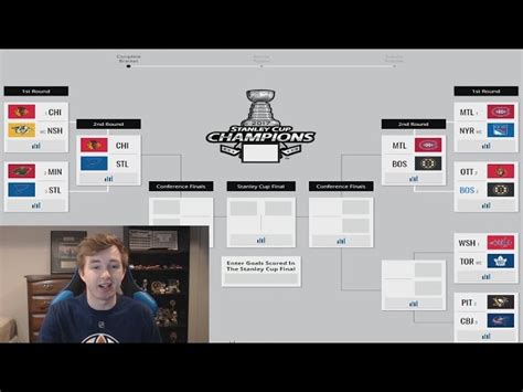 2017 Nhl Playoff Bracket Whos Playing Who