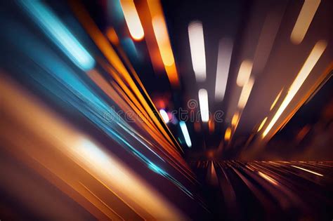 Diagonal Cross Section Of Blur And Light With Different Intensities Illuminating The Scene