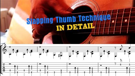 Slapping Thumb Technique in Detail | Fingerstyle Guitar Tutorial - YouTube